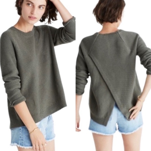Madewell | Sweaters | Madewell Criss Cross Back Sweater | Poshmark